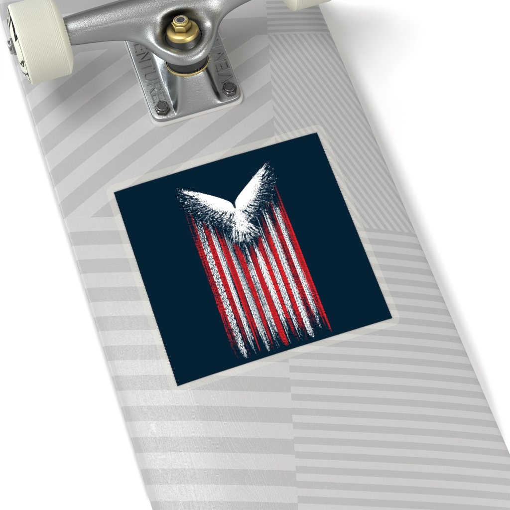 American Hawk Gothic Sticker | Patriotic Sticker | US Flag Decal ...
