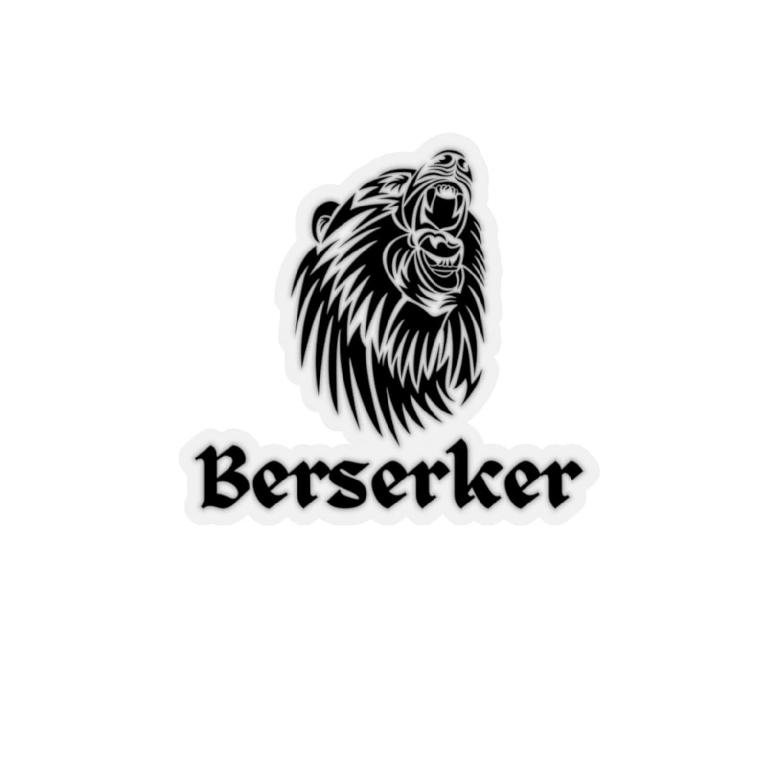 Berserker Viking Sticker Norse Bear Nordic Decal - Etsy
