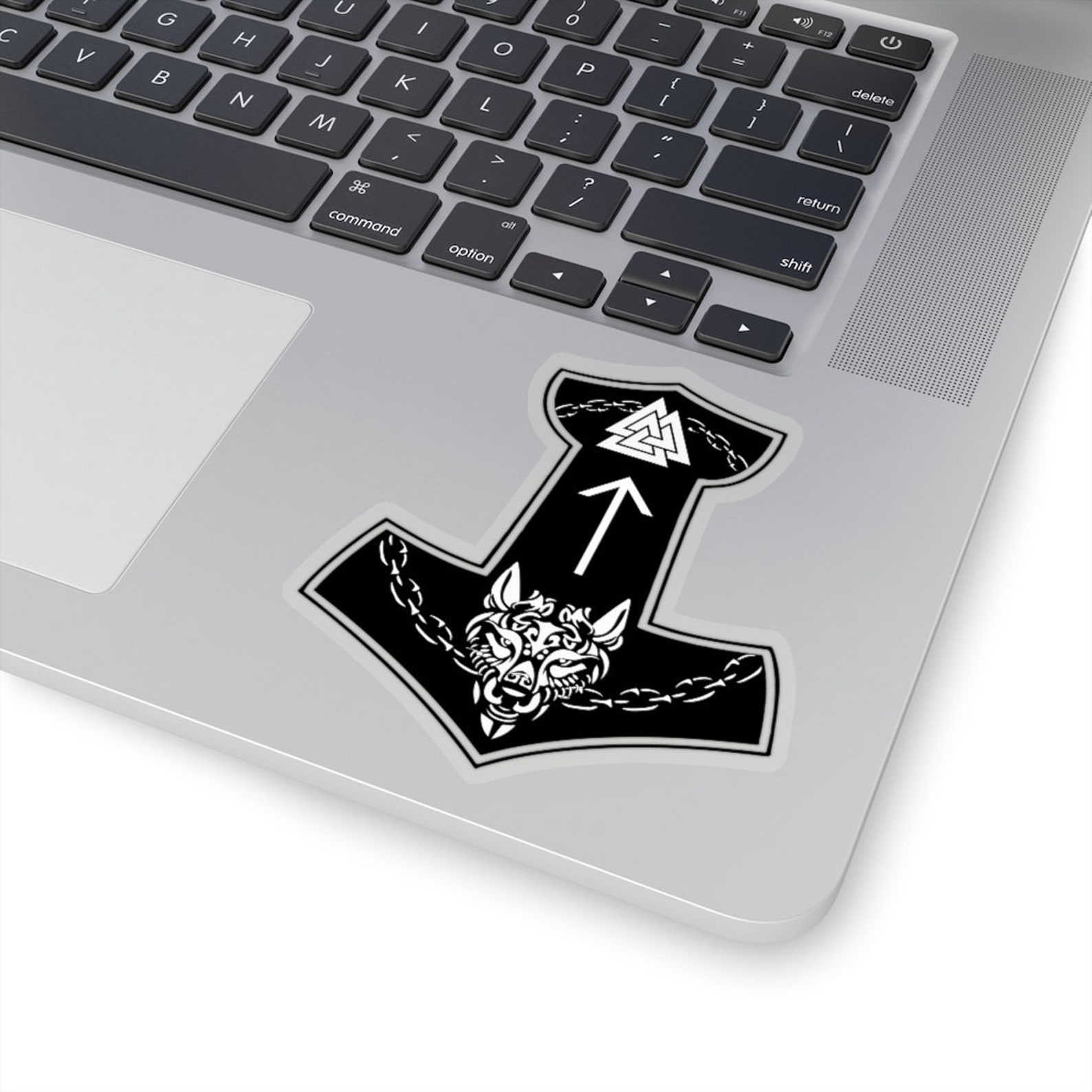 Mjolnir Viking Sticker Fenrir Wolf Norse Decals Viking - Etsy