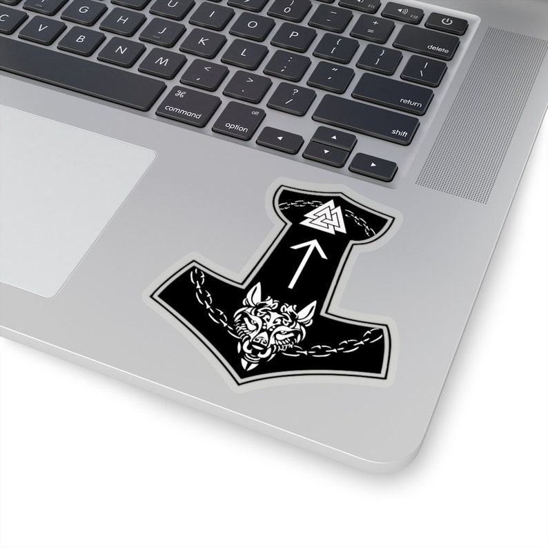 Mjolnir Viking Sticker Fenrir Wolf Norse Decals Viking - Etsy
