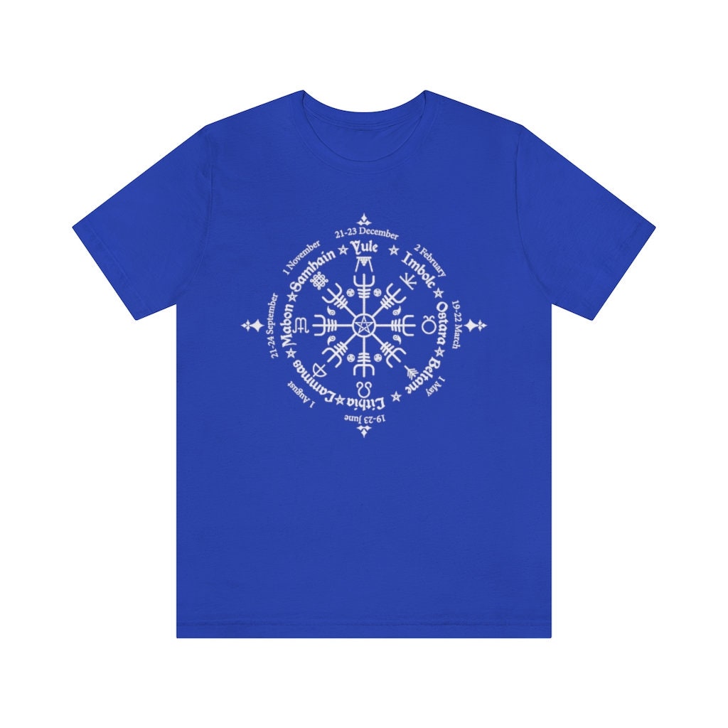 Pagan Calendar - Helm of Awe - Witch Shirt | Viking T Shirt | Gothic ...
