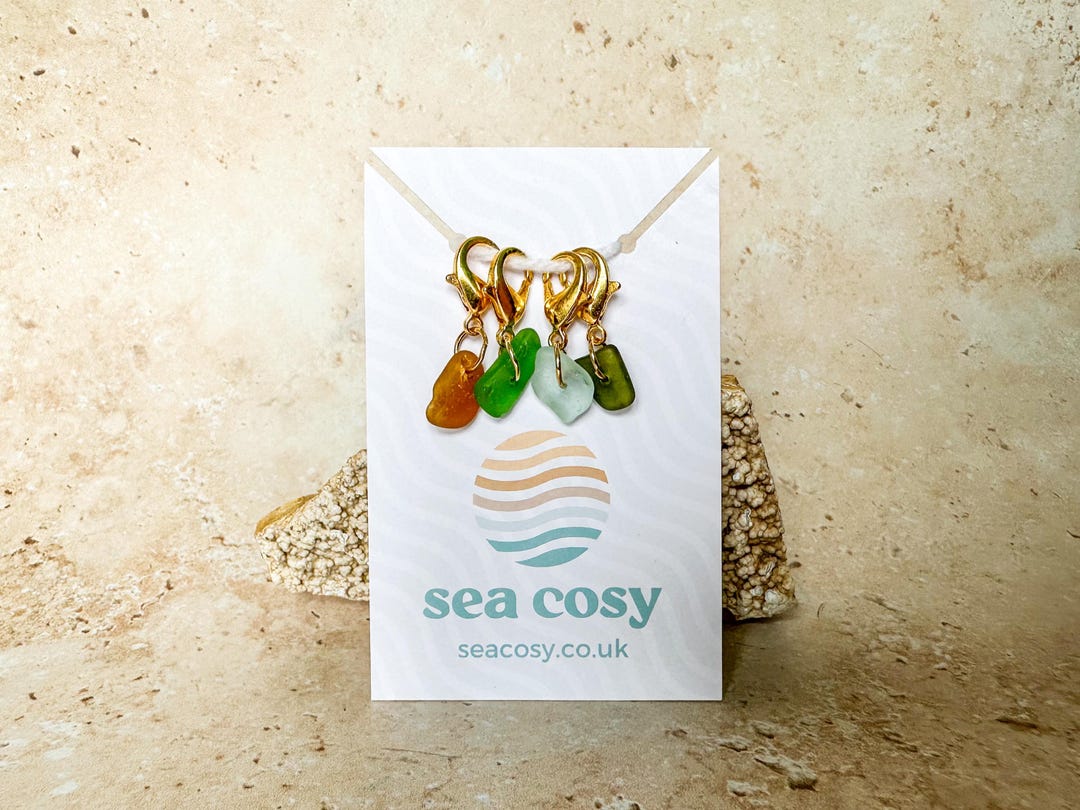 Sea Glass Crochet Stitch Markers - Etsy