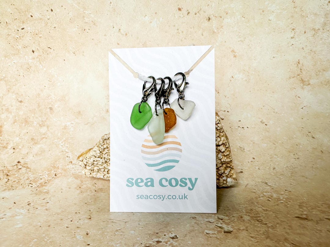 Sea Glass Crochet Stitch Markers - Etsy