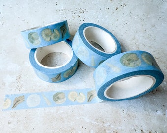 Silver Foil Shell Washi Tape, Ocean Fish Coral Journal Planner ...