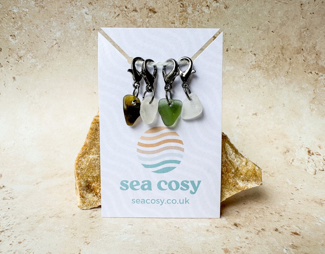 Sea Glass Crochet Stitch Markers - Etsy
