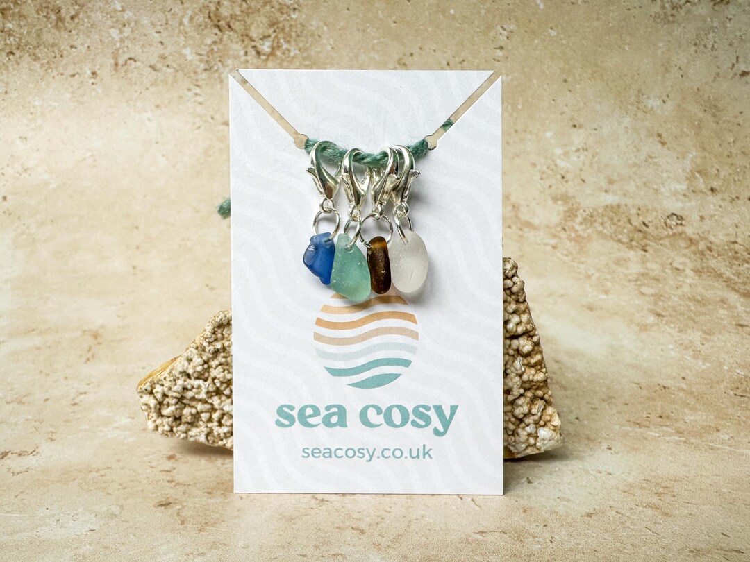 Sea Glass Crochet Stitch Markers - Etsy