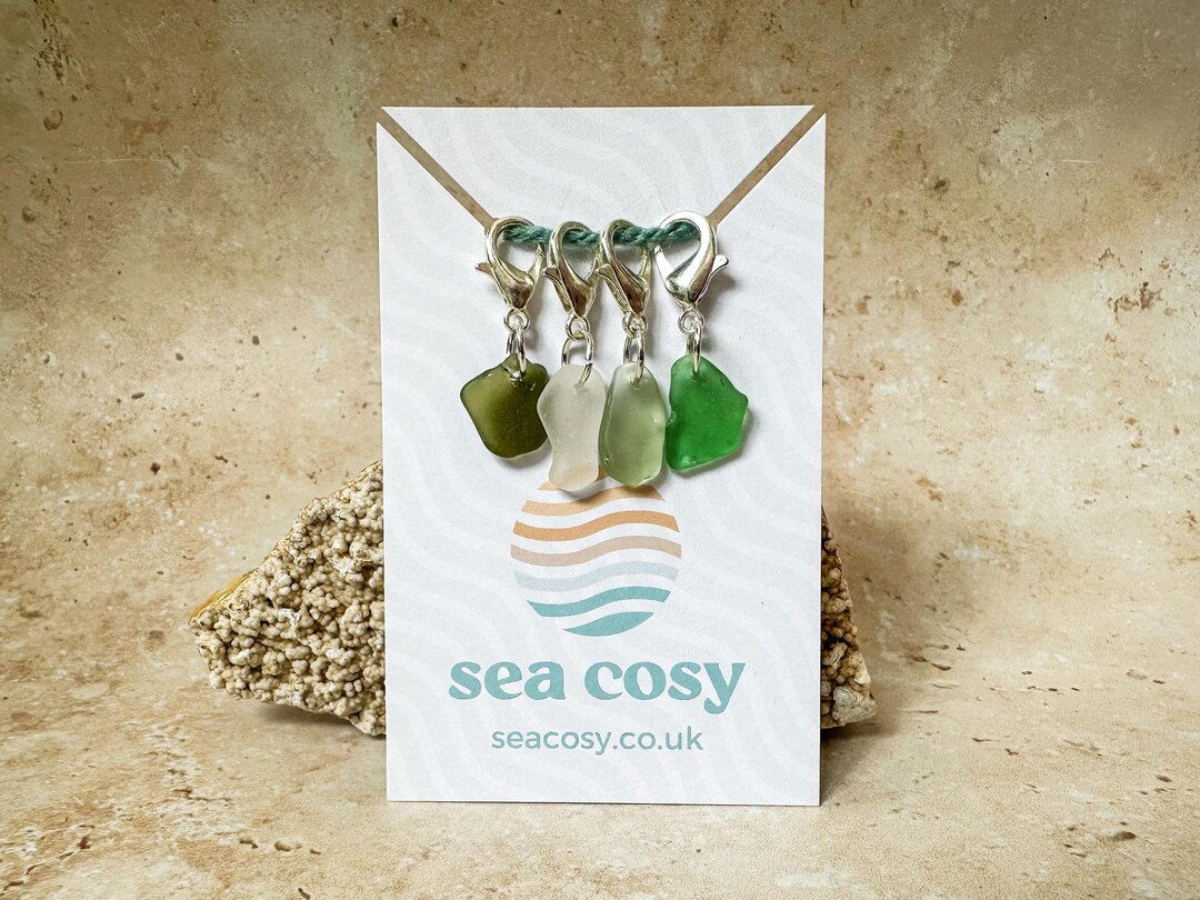 Sea Glass Crochet Stitch Markers - Etsy