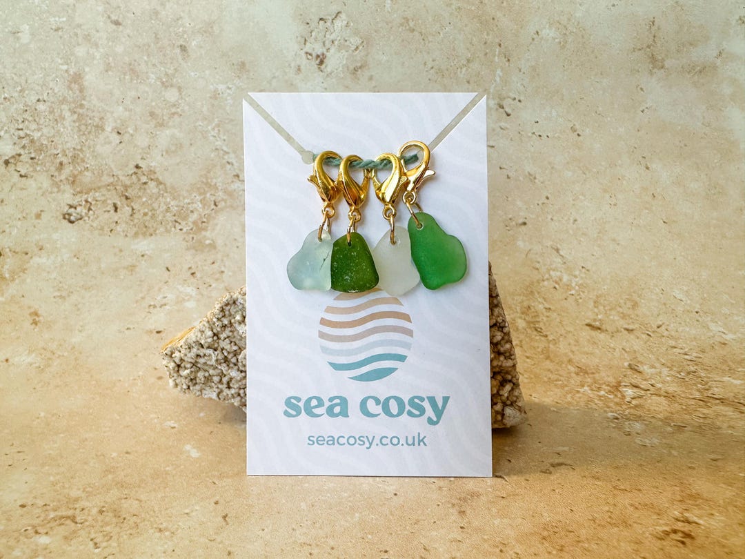 Sea Glass Crochet Stitch Markers - Etsy