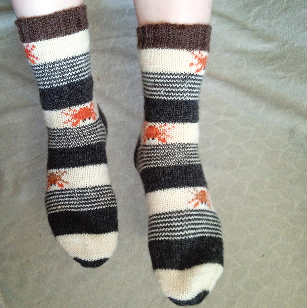 Embroidered Socks, 21st Birthday Gift for Her, Crab Socks. - Etsy