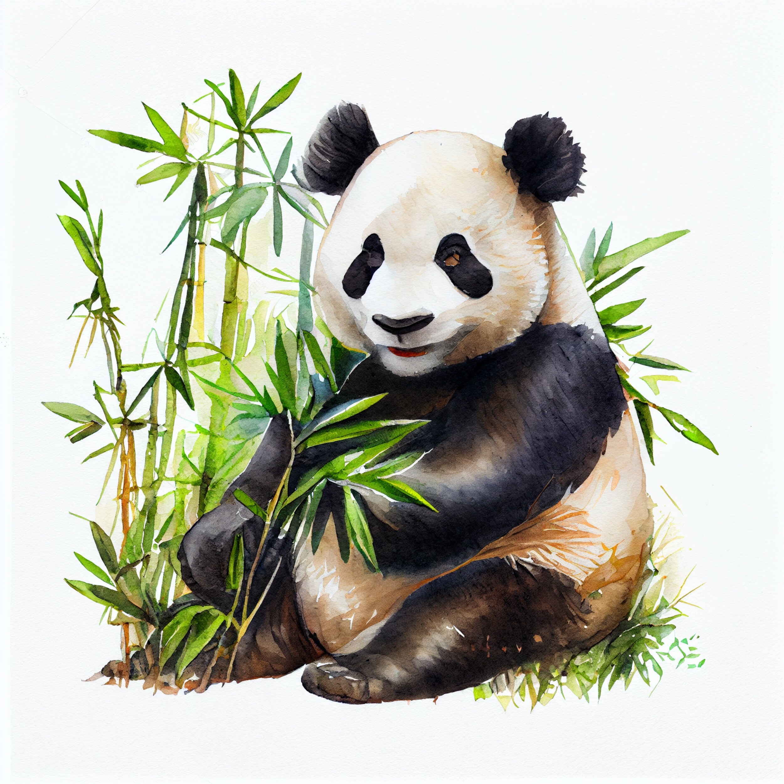 Bamboo Forest Panda Clipart for Digital Art and Crafts - Etsy
