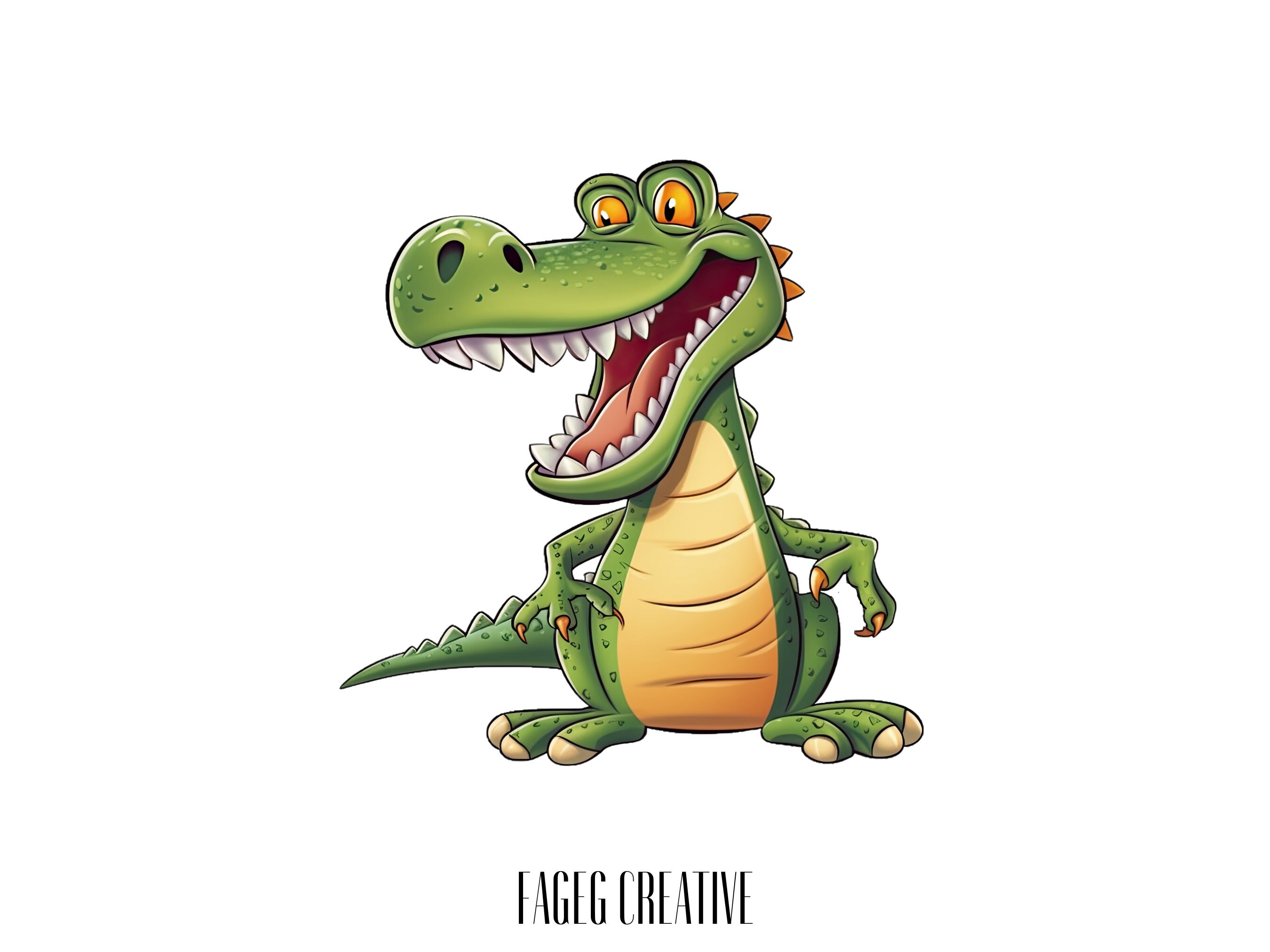 Cartoon Alligator Gator Png Alligator Art Alligator Print Animal ...