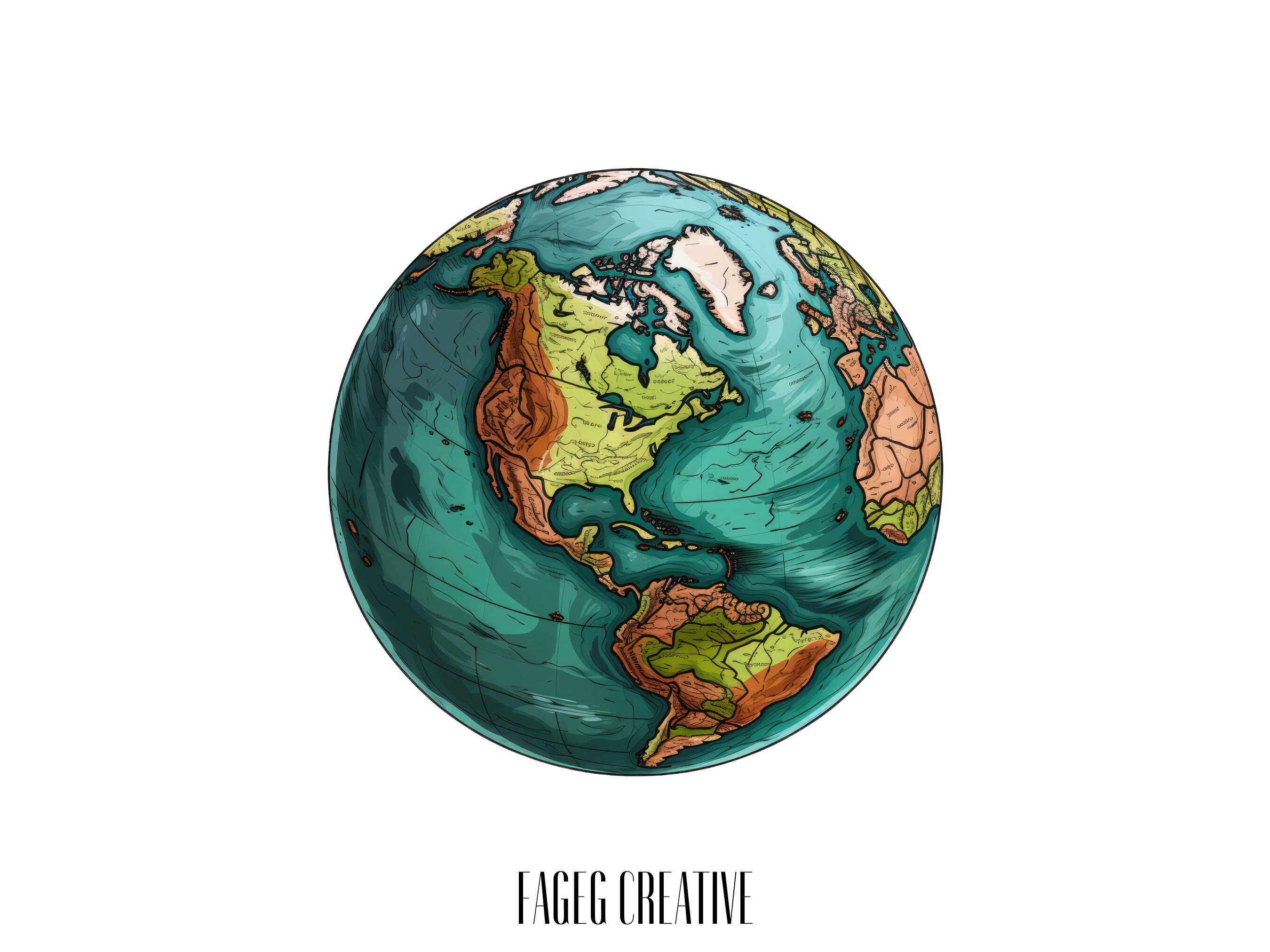 Doodle Earth Clipart Earth Png Earth Day Nature Clipart Earth Art ...