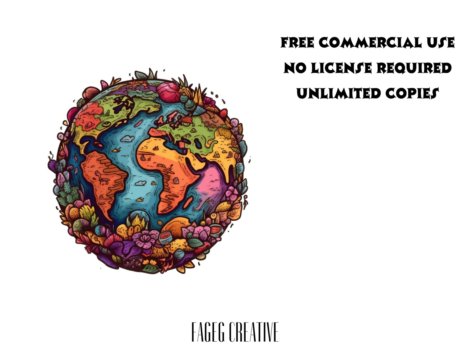 Doodle Earth Clipart Earth Png Earth Day Nature Clipart Earth Art ...