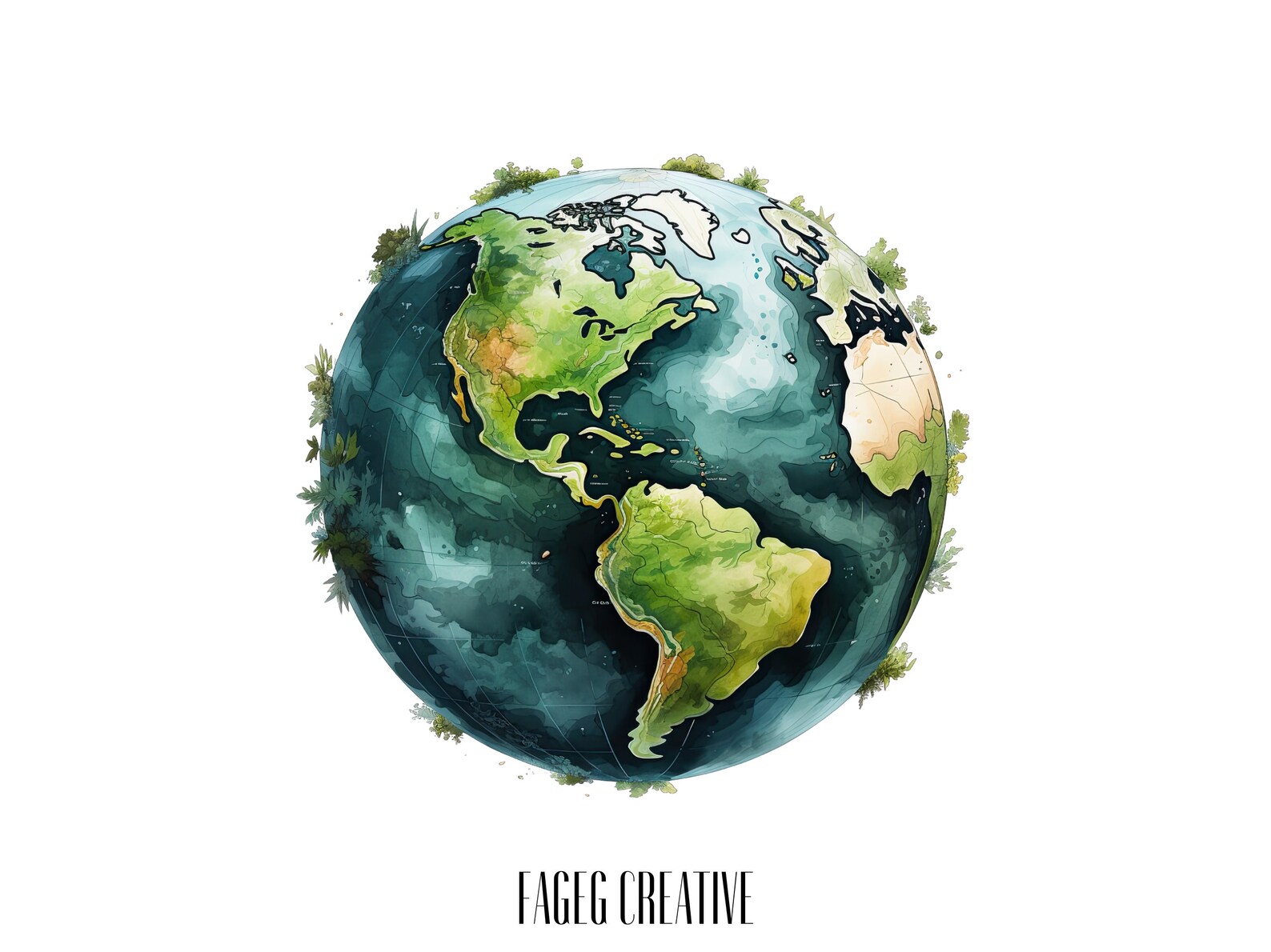 Doodle Earth Clipart Earth Png Earth Day Nature Clipart Earth Art ...