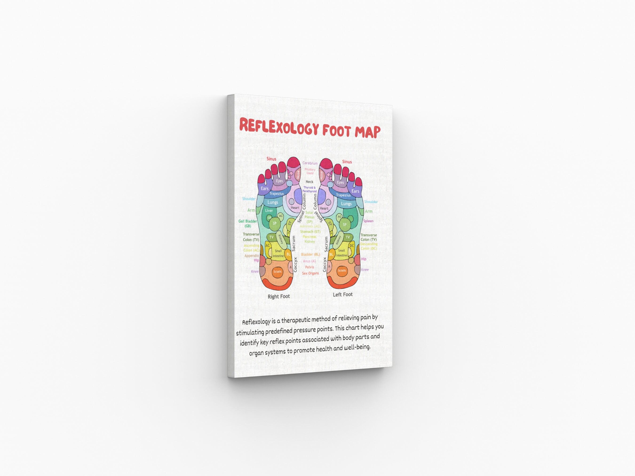 Reflexology Foot Chart Printable – Holistic Healing Wall Art - Etsy