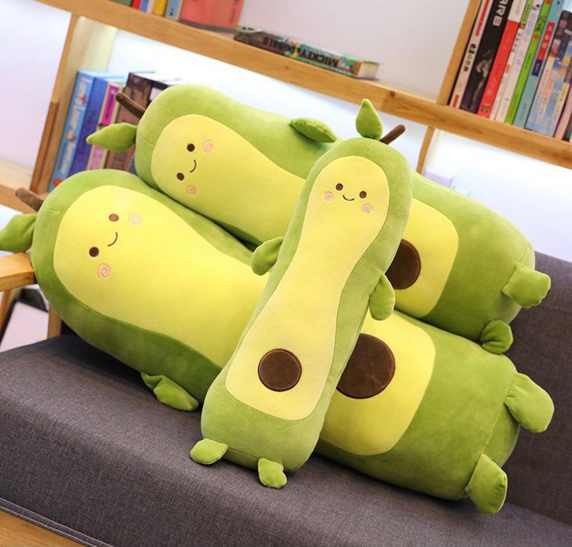 Plush Avocado Long Body Pillow Avocado Plush Toy Plant | Etsy