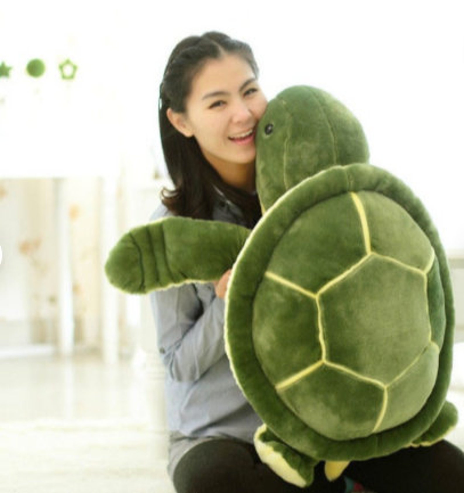 Turtle Plush Turtle Decor Turtle Toy Mochi Plush Kawaii | Etsy