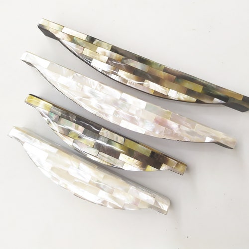 Mother of Pearl Bow Pull Pearl Cabinet Bridge Handle - Etsy