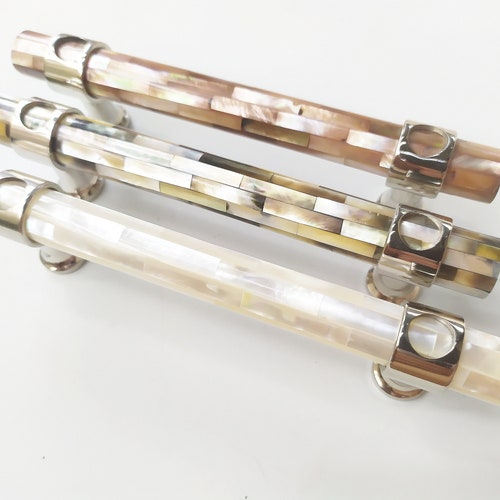 Mother of Pearl Bow Pull Pearl Cabinet Bridge Handle - Etsy