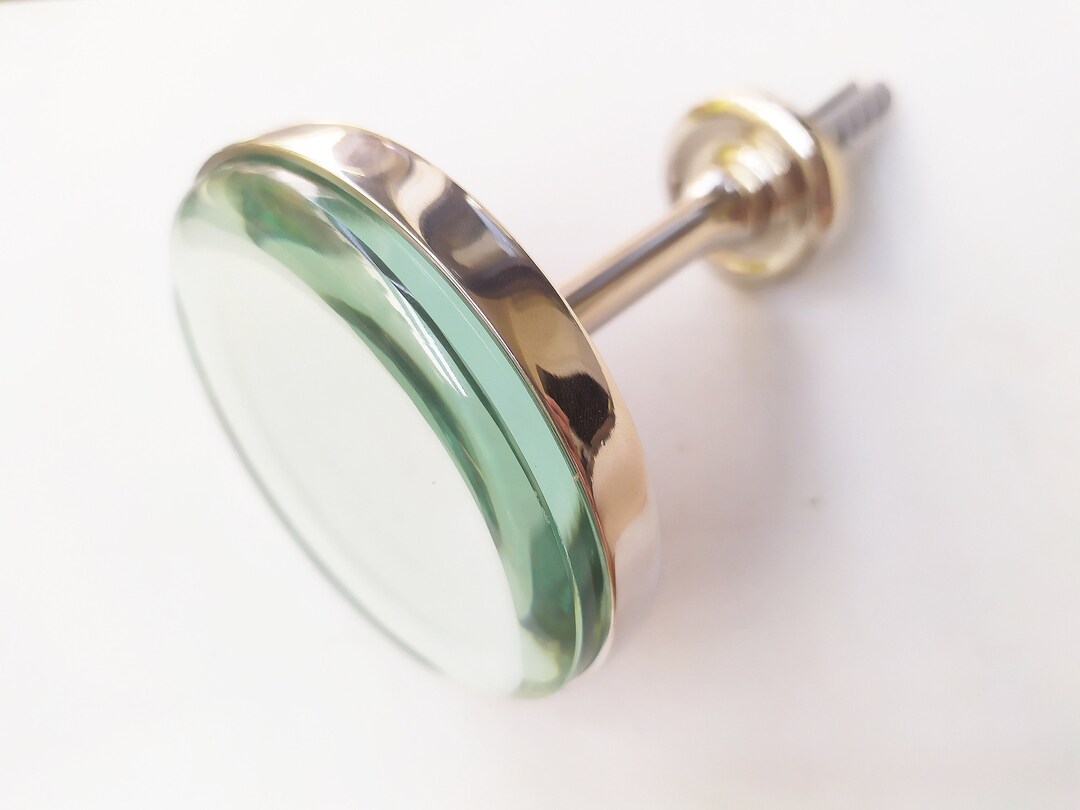 Inlaid Mirror Round Holdback - Glass Curtain Tieback - Etsy UK