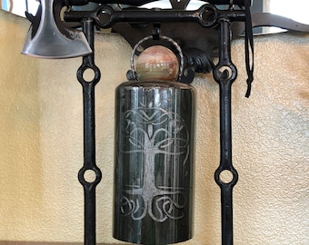 Steel & Glass CO2 Tank Bell Dinner Chime/unique Art/ Repurposed ...