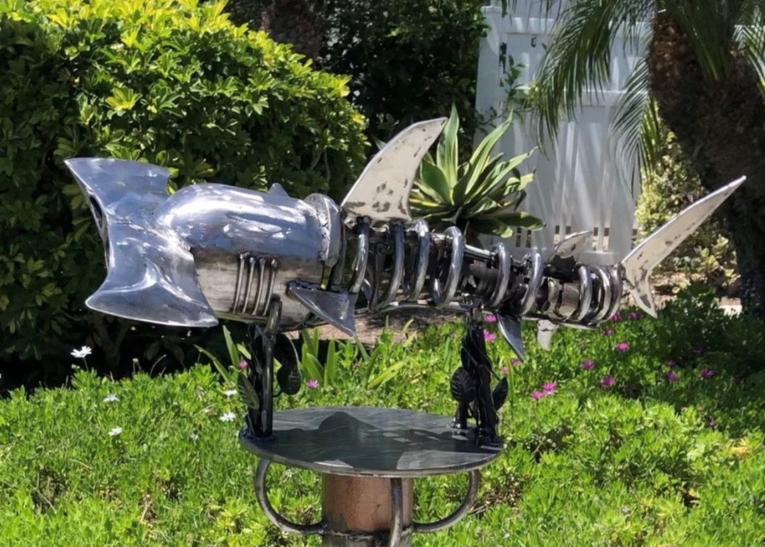 Upcycled Axes // Tool Metal Art // Ocean // Nautical // Hammerhead ...