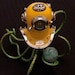 Octopus/ Diving Helmet/ Ocean Art/ Sea Monster/ Tranquil/ Unique ...