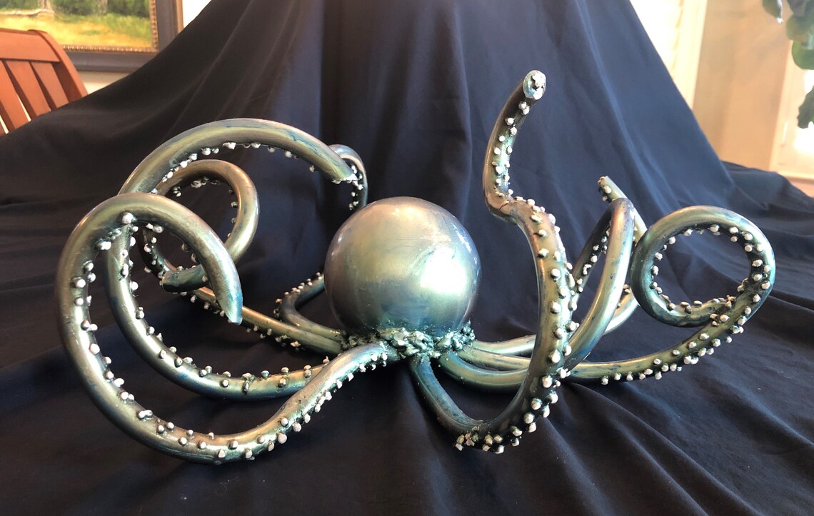 Octopus/ Diving Helmet/ Ocean Art/ Sea Monster/ Tranquil/ Unique ...