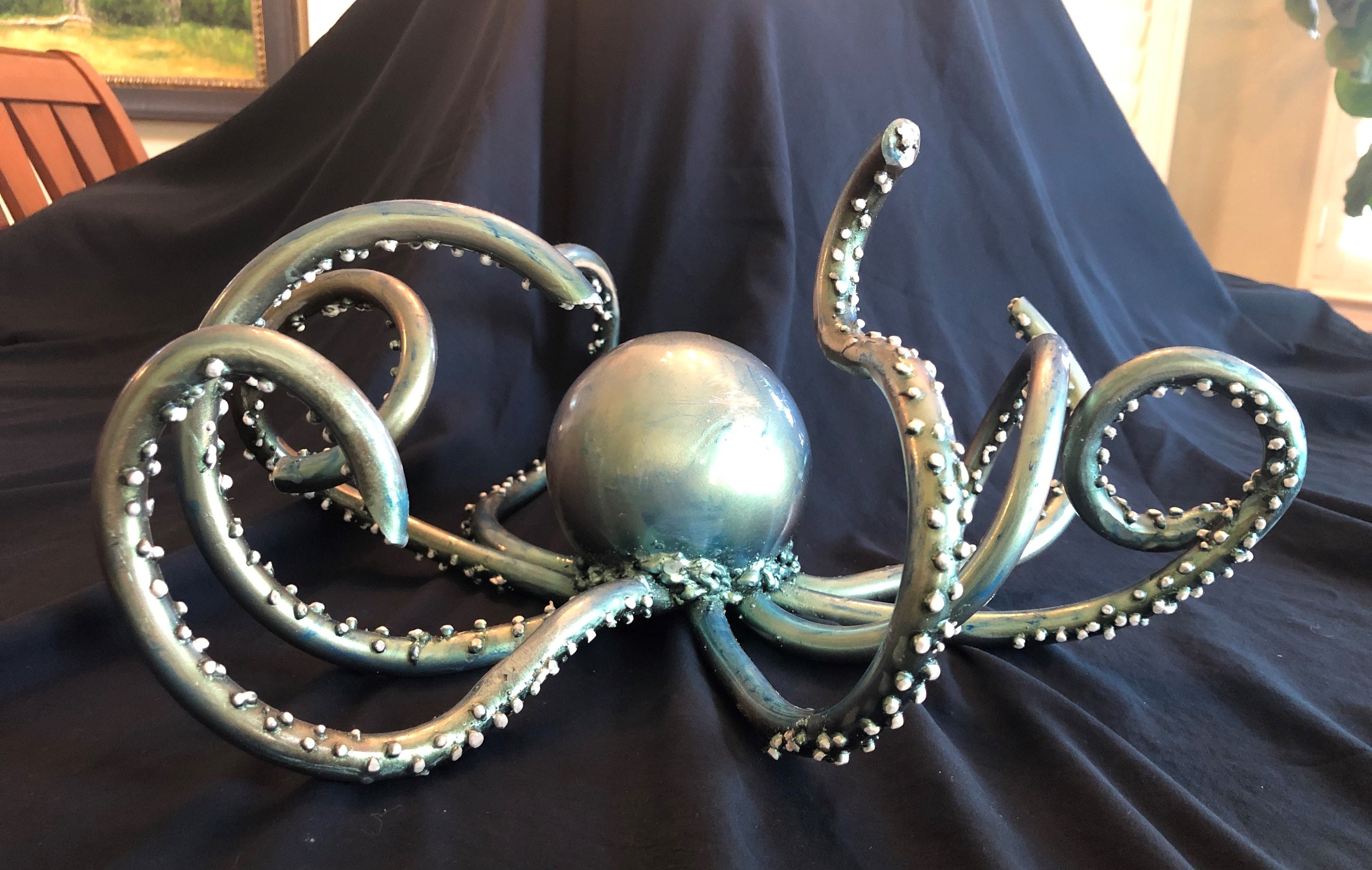 Octopus/ Diving Helmet/ Ocean Art/ Sea Monster/ Tranquil/ - Etsy