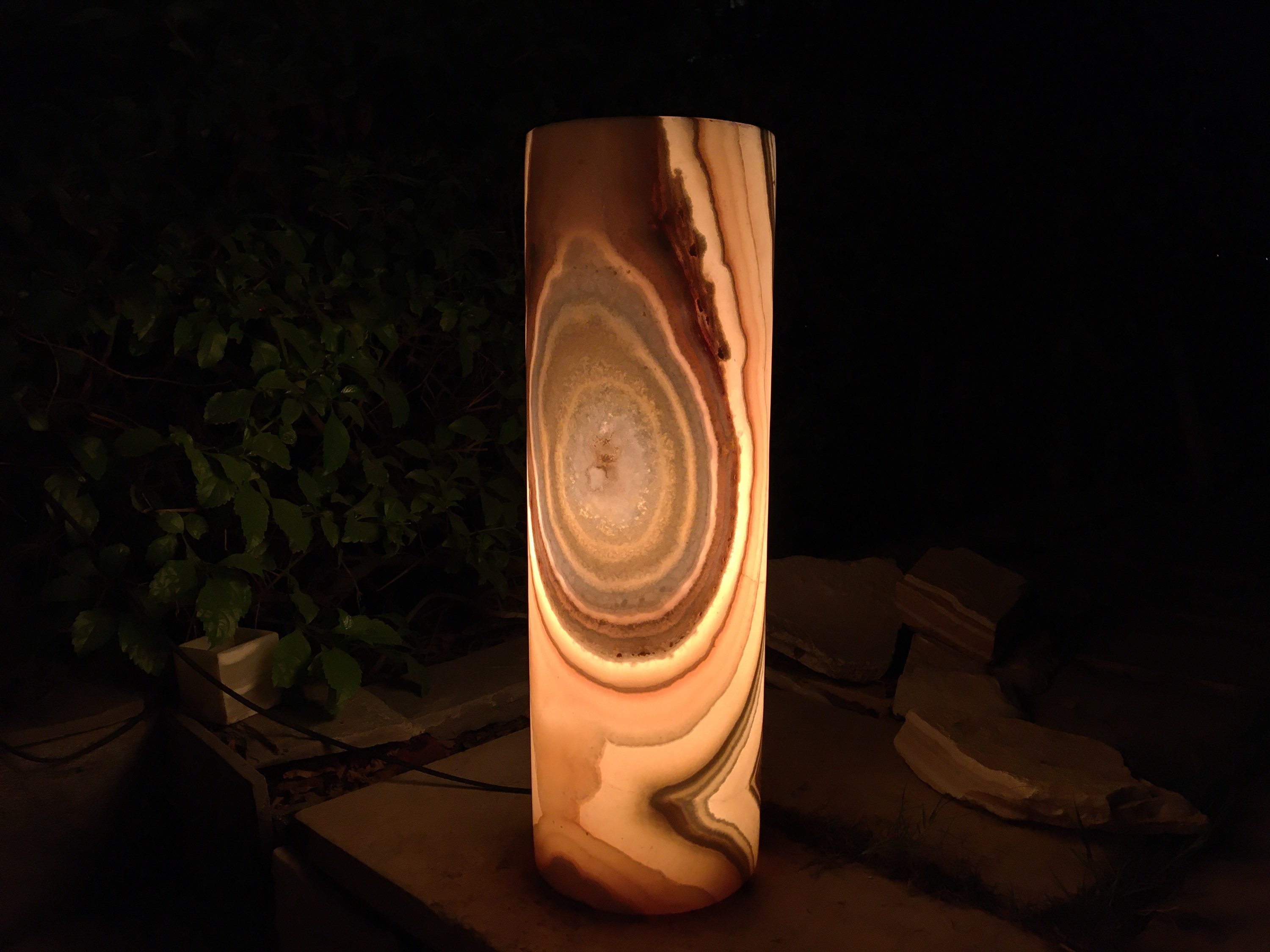 Rare White Alabaster / Cylinder Alabaster / Floor Lamp / Solid | Etsy