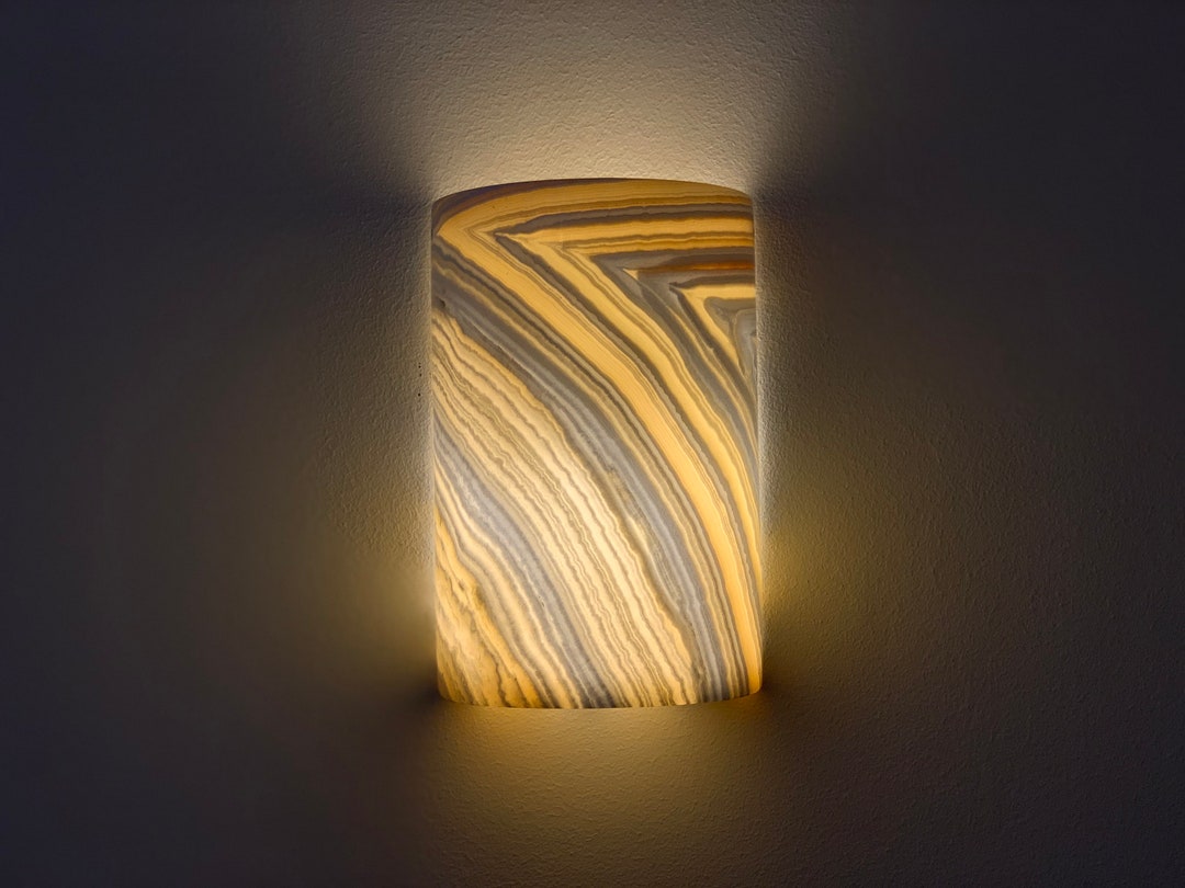 Alabaster Shade Wall Scones Handmade Egyptian Alabaster - Etsy