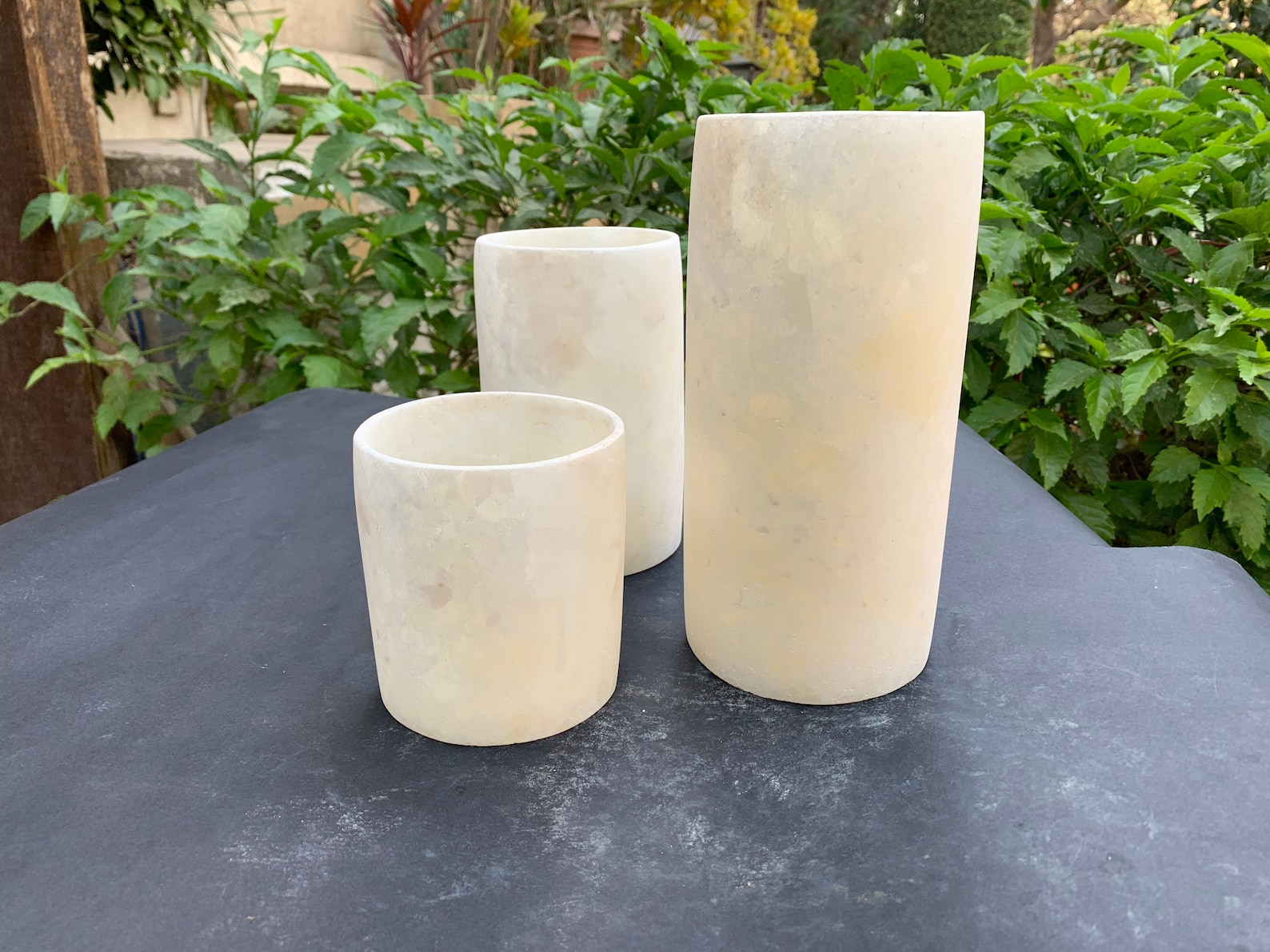 Alabastro egipcio Alabastro blanco forma del cilindro | Etsy