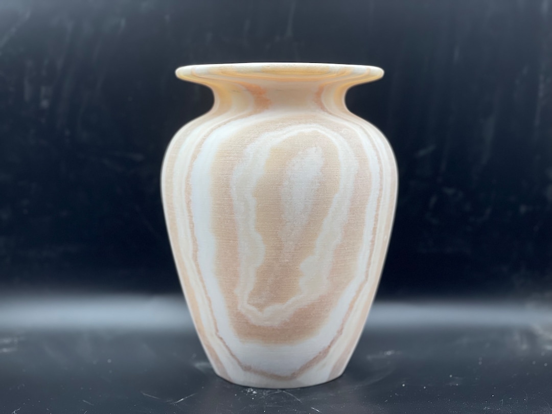 Alabaster Vase / Unique Stone / 100 % Natural - Etsy