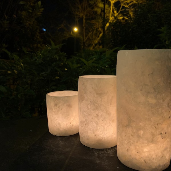 Stone Candle Holder - Etsy