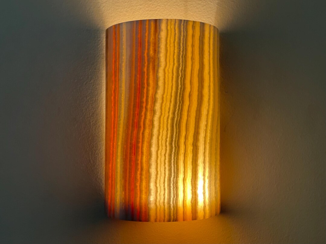 Alabaster Wall Lamp - Wall Scones - Handmade - Egyptian Alabaster - Etsy