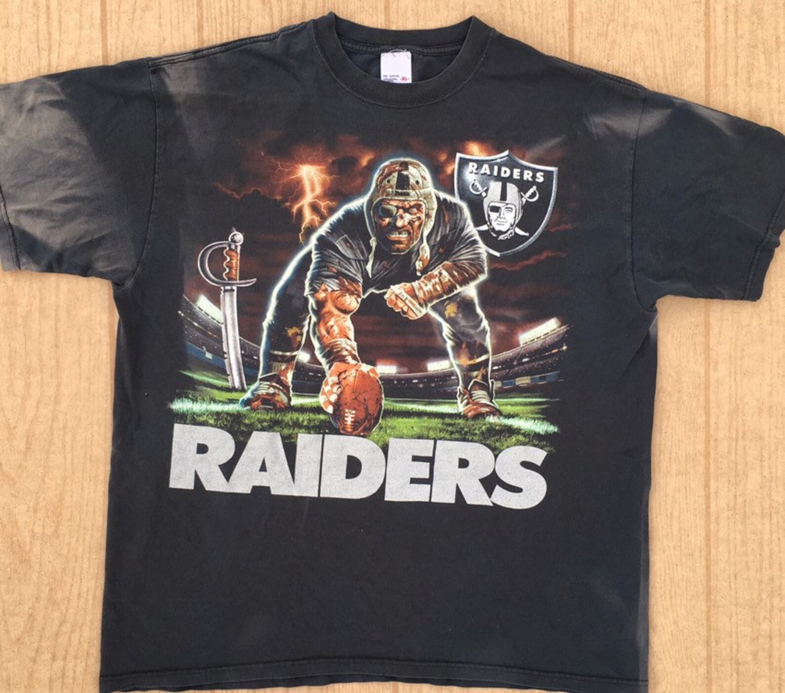 Raiders 1990's Vintage T-shirt - Etsy