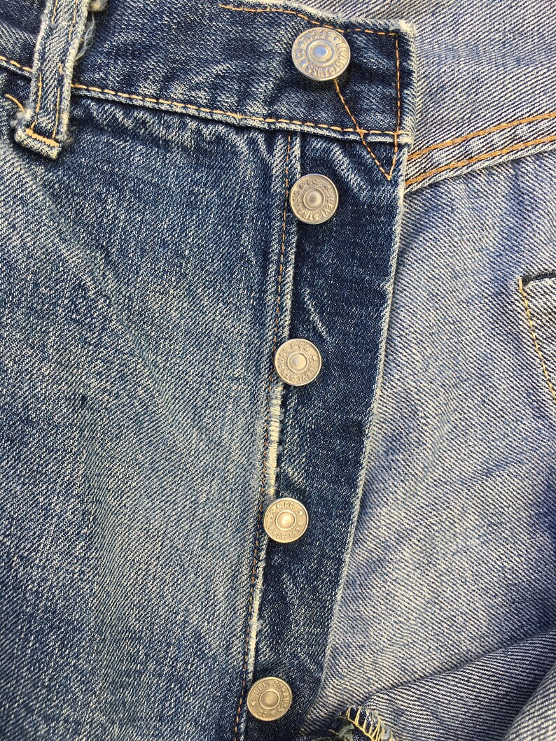 Levi's 1950's S Type Big '.E' XX 501 Vintage Jeans - Etsy