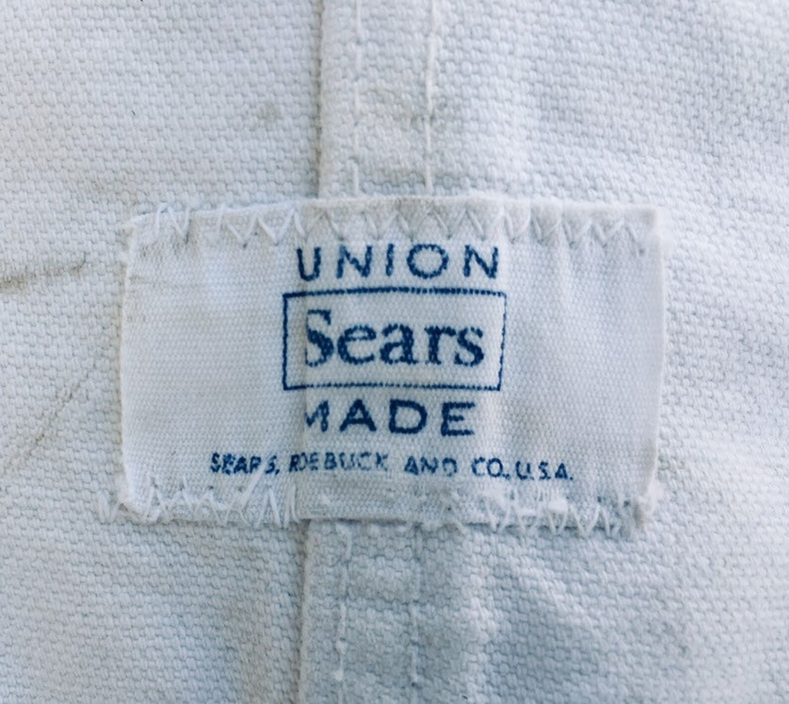 Sears Roebuck & Co. 1950’s Union Made White Vintage Bib Overalls Size ...