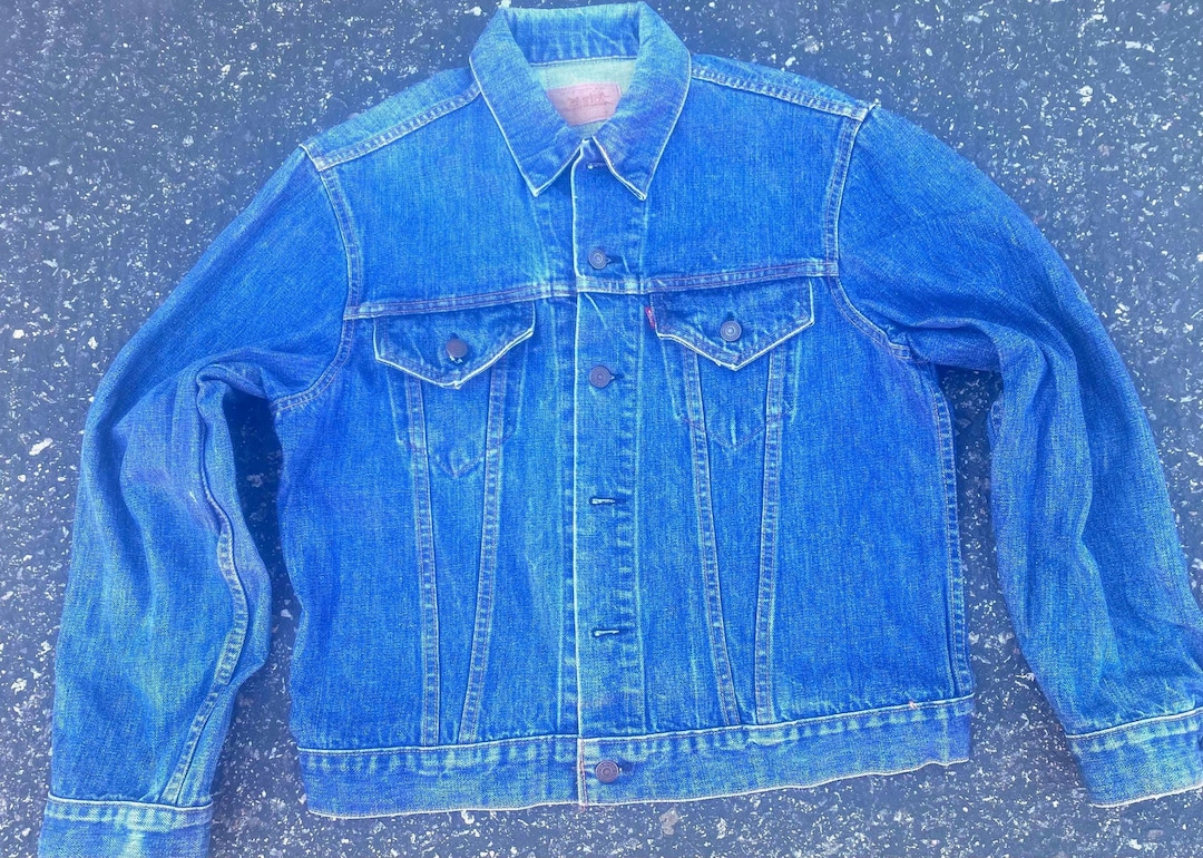 Levi's 1970's Small “e” Indigo Denim Vintage Jacket Size 44 - Etsy