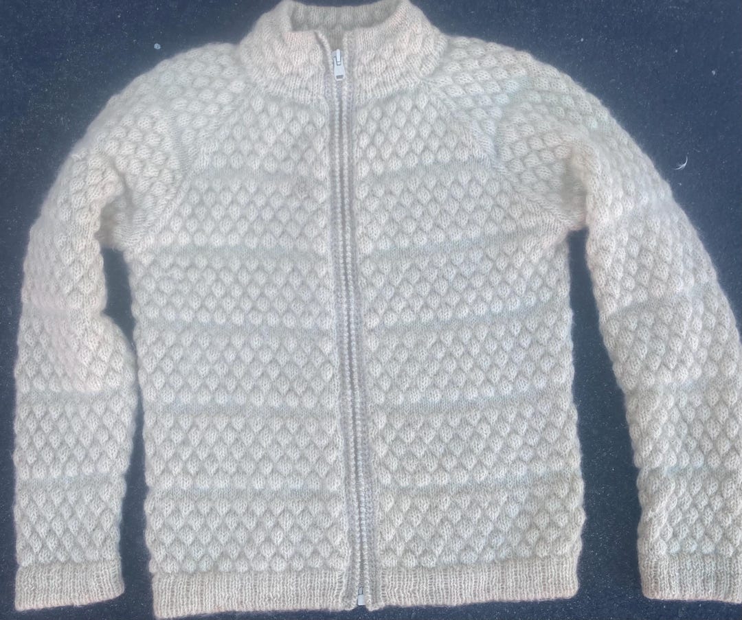 Authentic Cable Knit Naturally Mohair Vintage Sweater Made in Canad ...