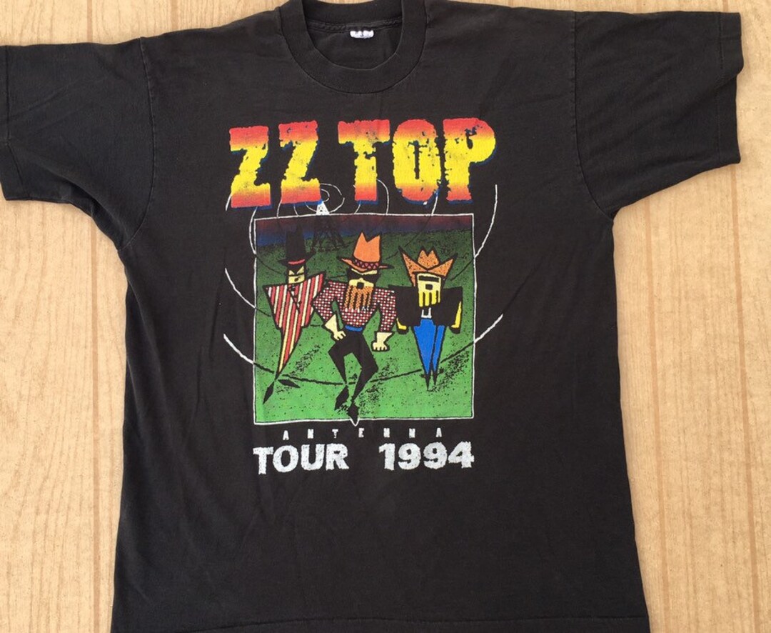ZZ Top 1994 Antenna World Tour Vintage T-shirt - Etsy