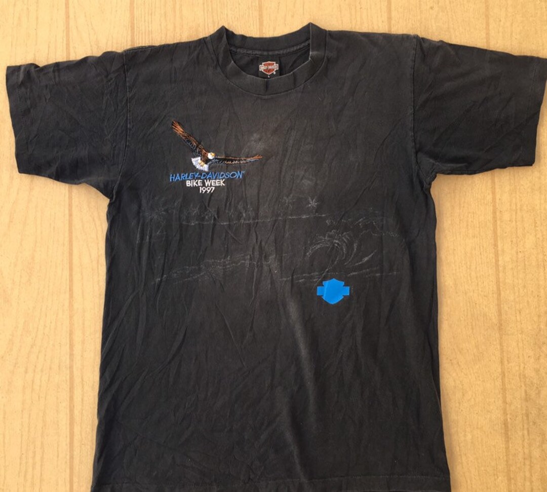 Harley Davidson 1997 Bike Week Daytona Beach Florida Vintage T-shirt ...