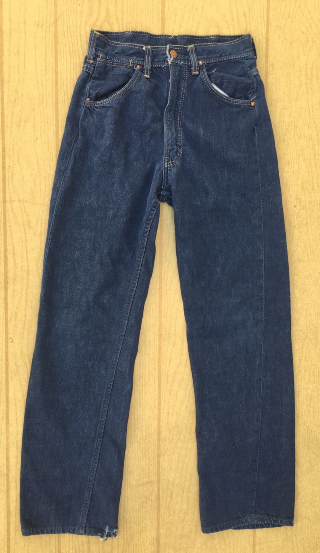 Roy Rogers 1940/50’s Selvedge índigo Denim Jeans Size 27 - Etsy