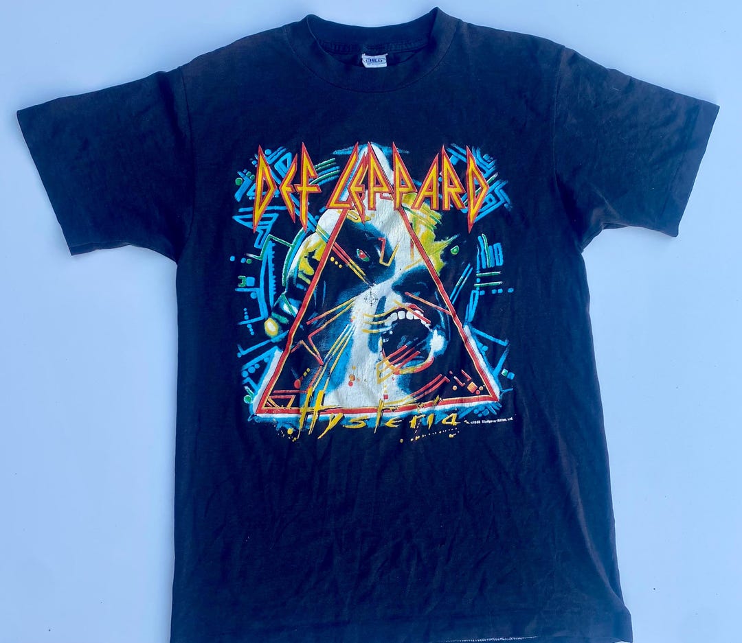 Def Leppard 1988 Hysteria World Tour Concert Vintage T-shirt Size (s ...