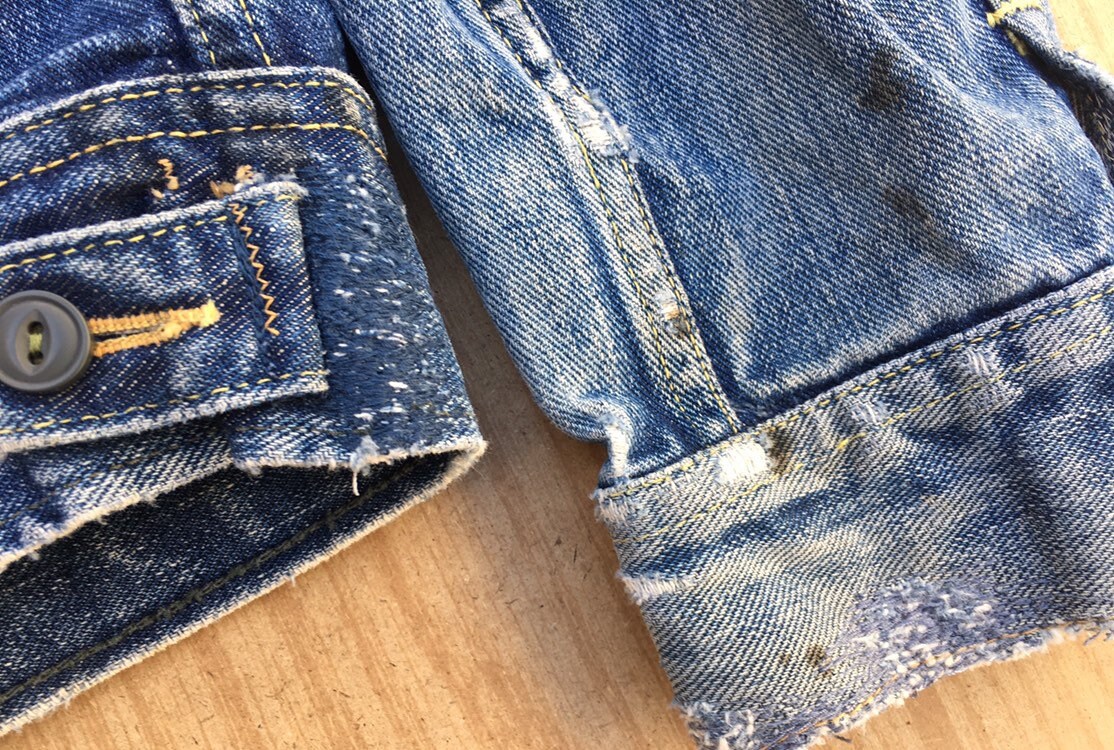 Lee Sanforized 101-J 1950's Unión Made Indigo Denim Vintage Jacket Size ...