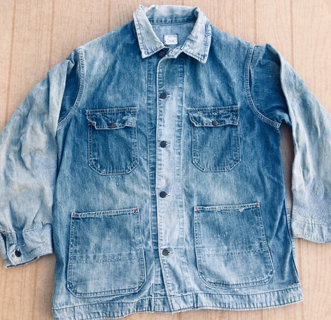 Big Smith 1960's Railroad Vintage Indigo Jacket Size L - Etsy