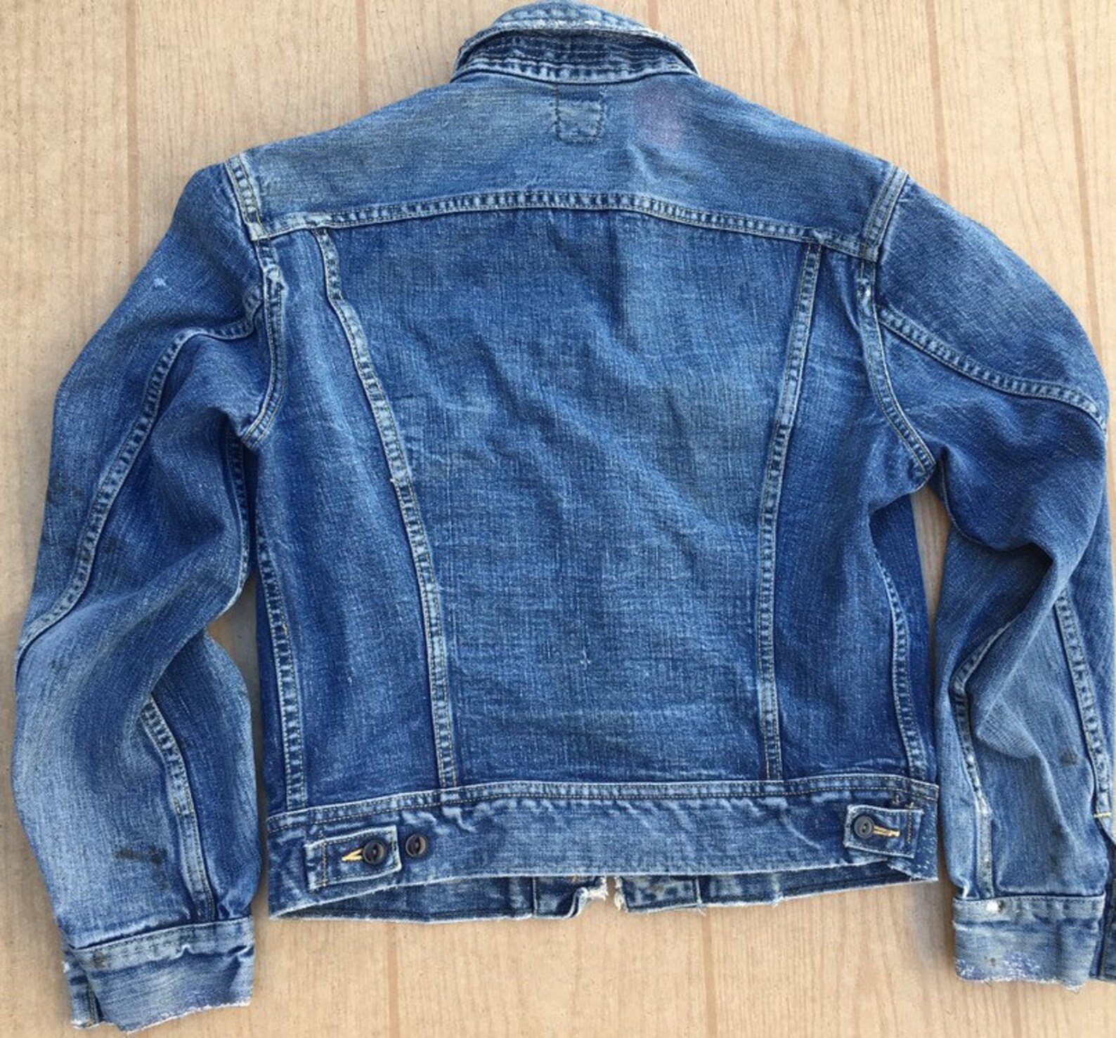 Lee Sanforized 101-J 1950's Unión Made Indigo Denim Vintage Jacket Size ...