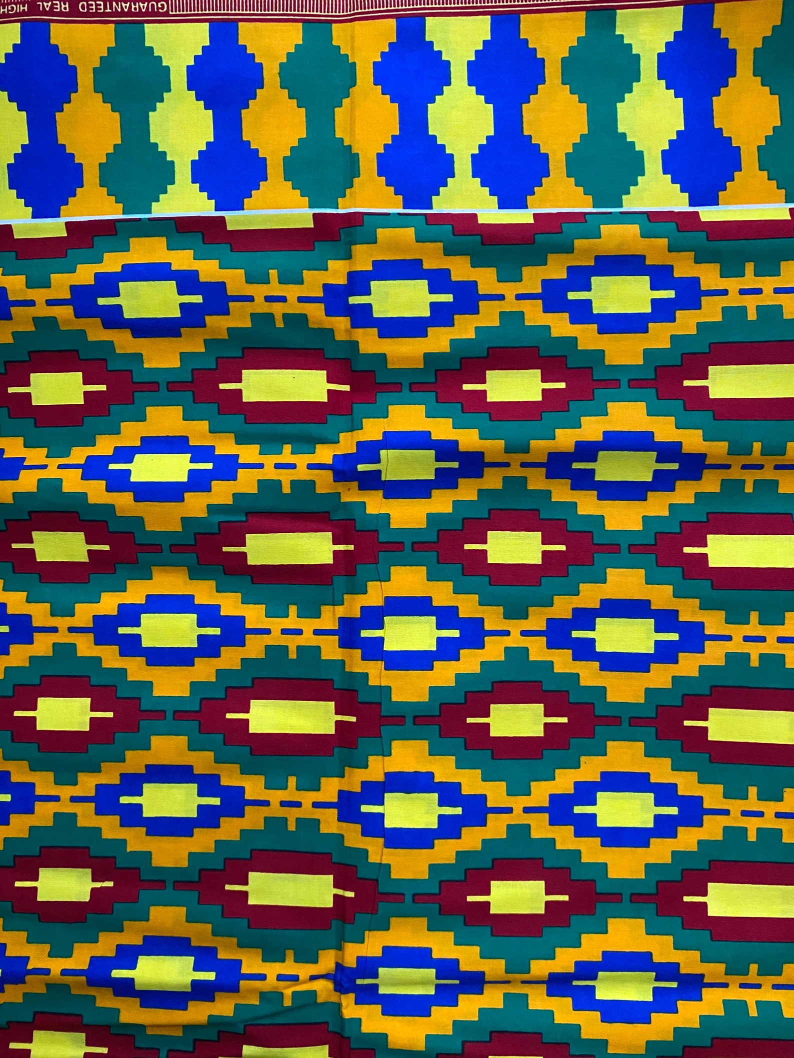 African Print Kente Fabric by the Yard - Etsy