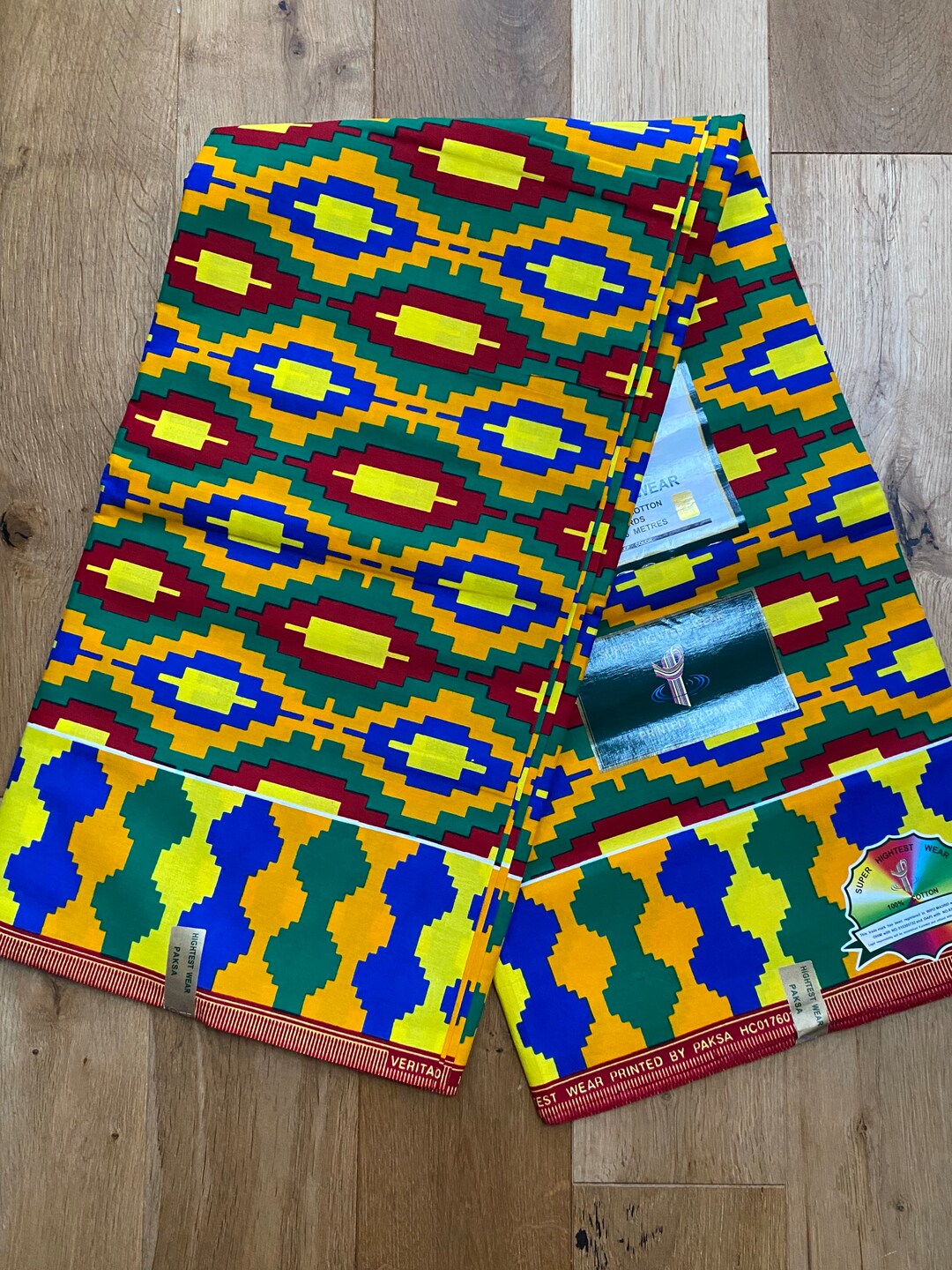 African Print Kente Fabric by the Yard - Etsy