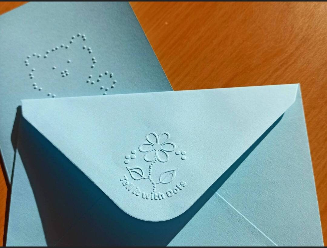 Send a Greeting Card With Your Own Braille Message, Tactile Card With ...